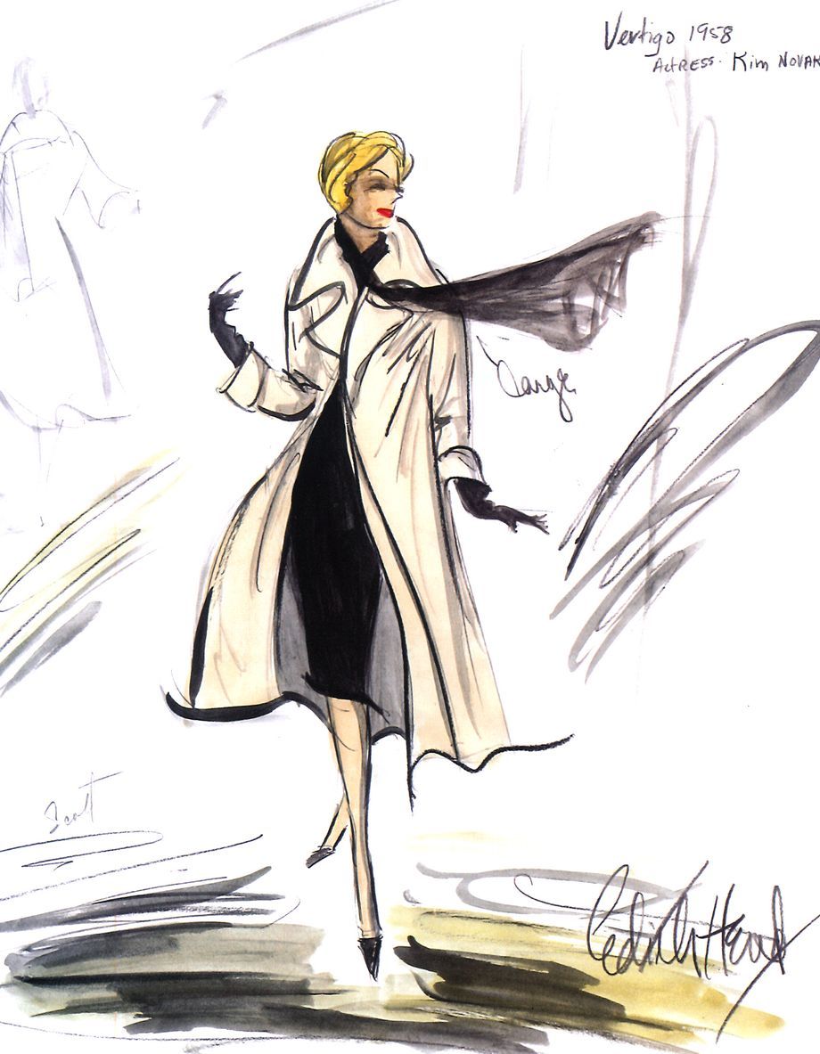 Fashion Icons: Vertigo, Edith Head, Alfred Hitchcock, and Kim Novak ...